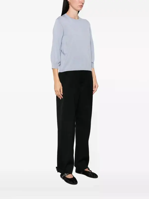 Max Mara Round-neck Wool Top