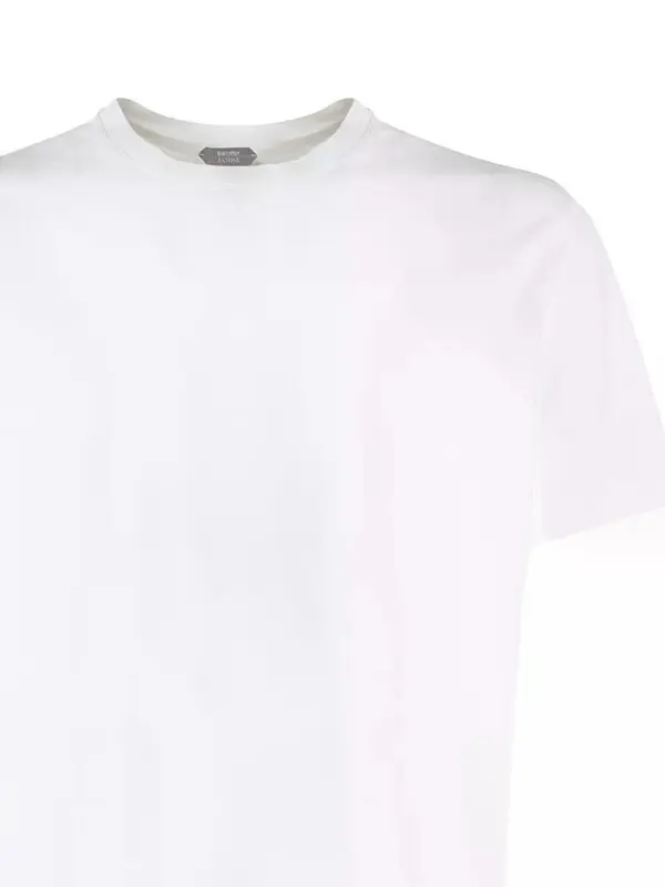 ZANONE Crew-neck Short-sleeve T-shirt - White