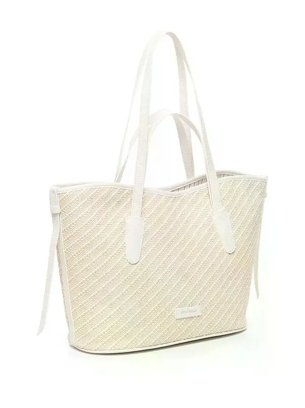 COCCINELLE Woven Diagonal-pattern Tote Bag