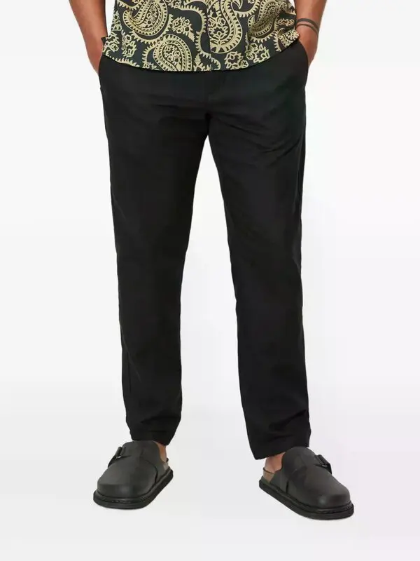 Marc O'polo Slub-texture Trousers - Black