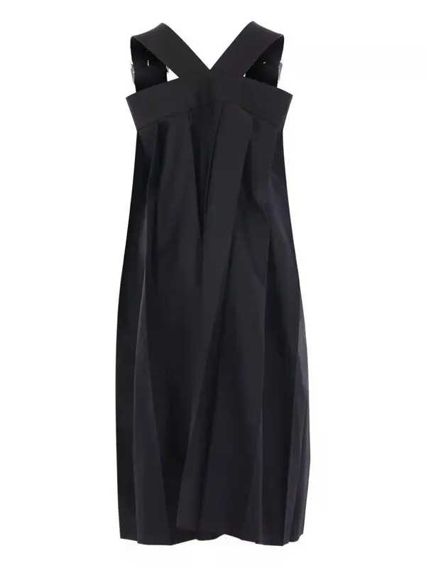 Comme Des Garçons Pleated Buckled Dress
