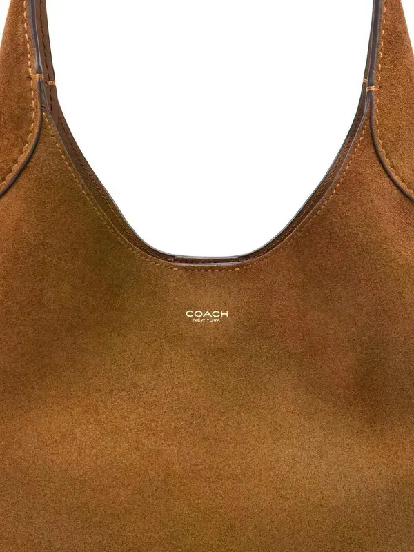 COACH Suede Shoulder Bag - Brown