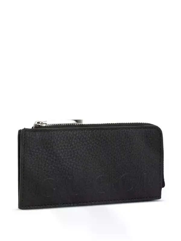 Gucci Embossed-logo Zip-fastening Cardholder - Black