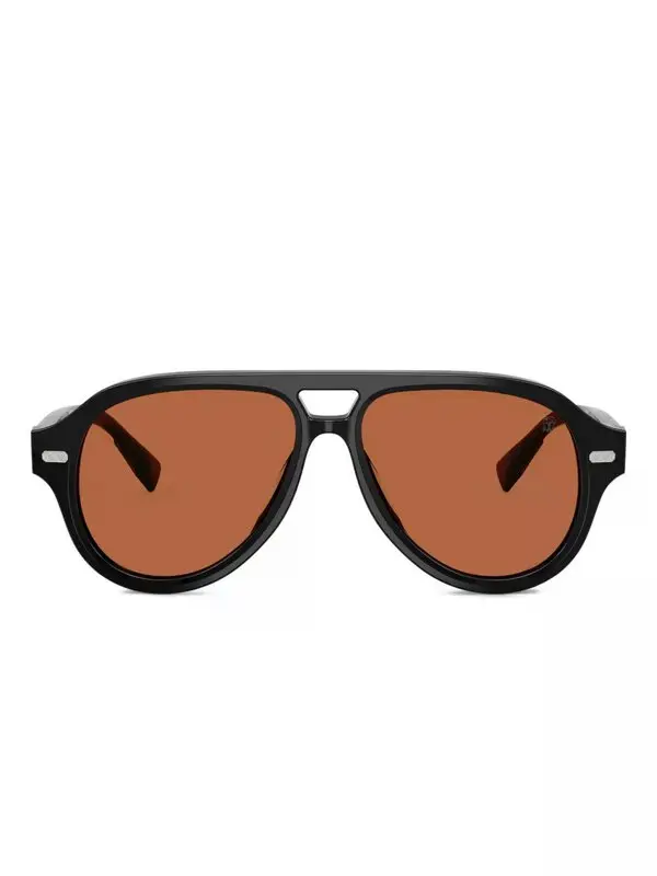 Brunello Cucinelli Pilot-frame Sunglasses - Black