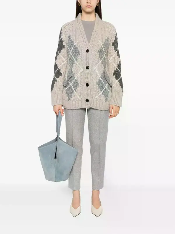 Ermanno Scervino Argyle-pattern Cardigan