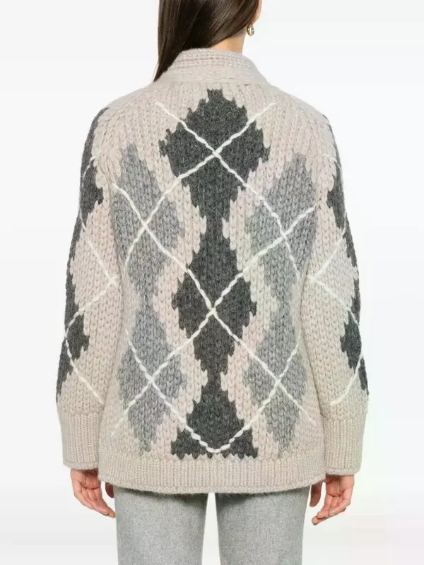 Ermanno Scervino Argyle-pattern Cardigan