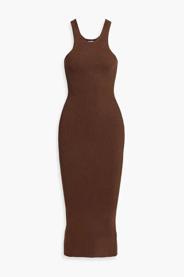 TOTEME Ribbed-knit Midi Dress