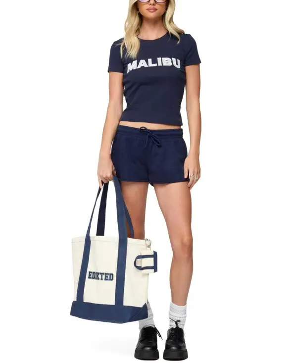 EDIKTED Pacific Coast T-shirt - Navy