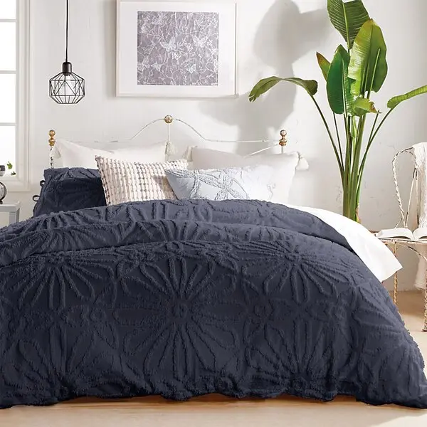 PERI HOME Chenille Medallion Comforter Set, Twin - Indigo