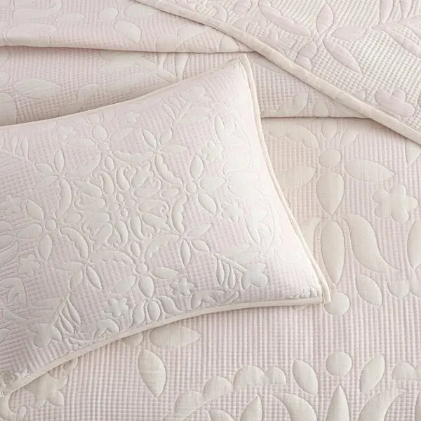 PERI HOME Medallion Floral Quilt Set, Full/queen