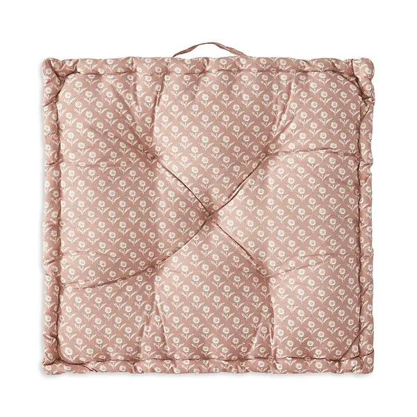 PERI HOME Floral Decorative Floor Cushion - Block Pink