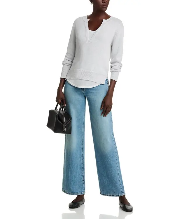 Elan V-neck Layered Sweater