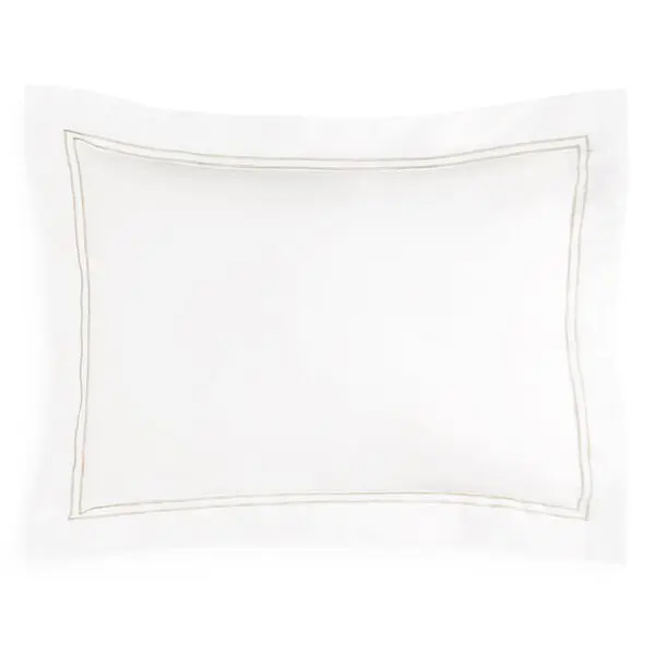 SFERRA Grande Hotel King Sham - White/taupe