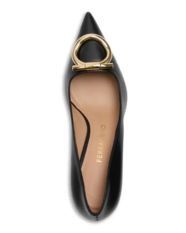 FERRAGAMO Lara Gancini Pumps - Nero