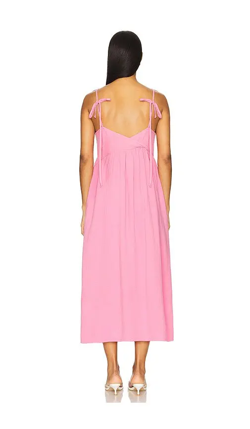 Sundry Gauze Tie Strap Dress