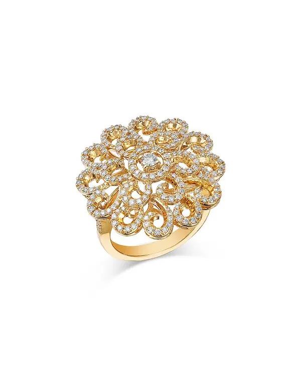 Bloomingdale'S Diamond Flower Ring