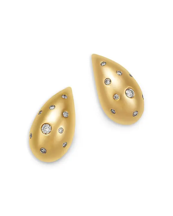 Bloomingdale'S Diamond And 14k Yellow Earrings 0.35 Tcw - Gold