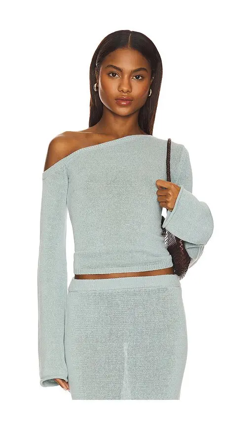 SEROYA Alivia Knit Top - Blue