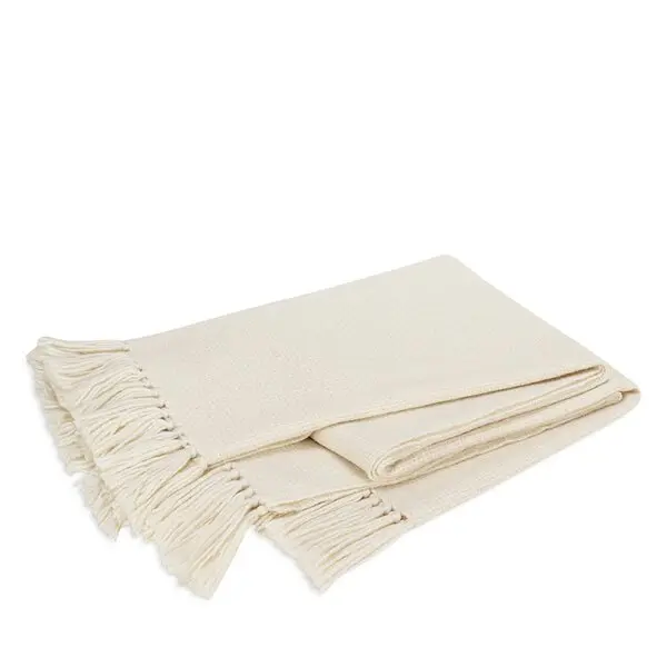 MATOUK Lanza Baby Alpaca Throw - Parchment