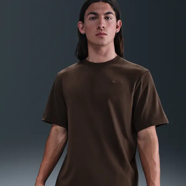 Nike Dri-fit Short-sleeve Performance Top - Brown