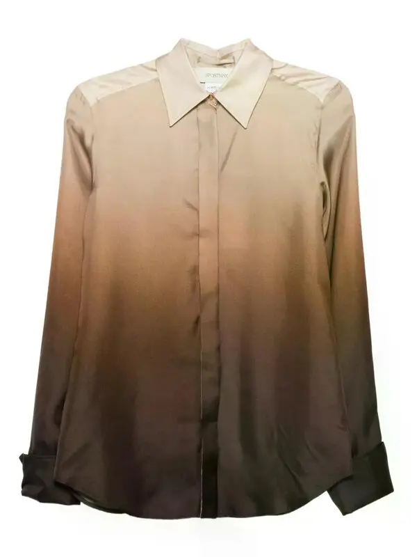 Sportmax Ombré-effect Silk Shirt