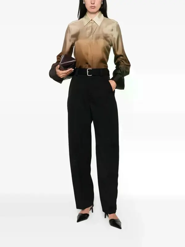 Sportmax Ombré-effect Silk Shirt