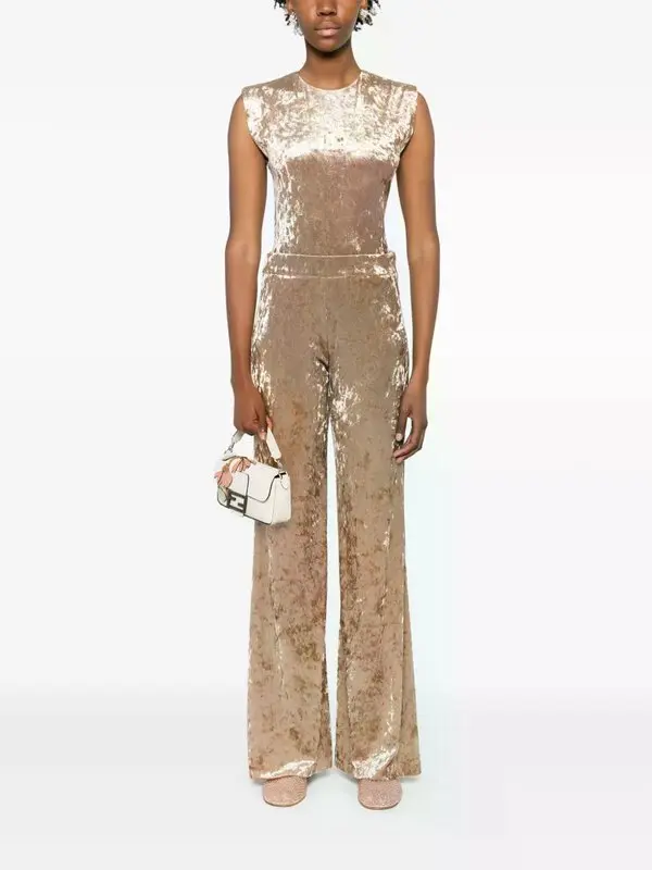 FORTE_FORTE Velvet Trousers - Neutrals