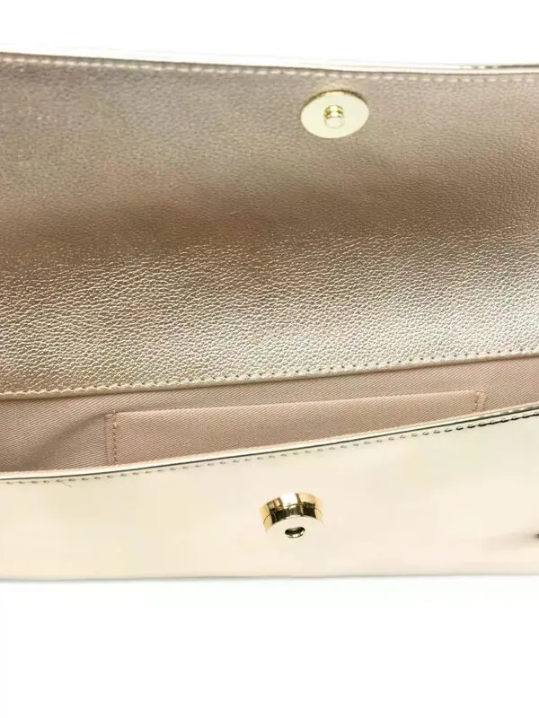 CASTAGNA Metallic Leather Clutch