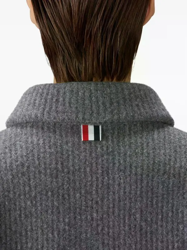 Thom Browne 4-bar Shawl-collar Bomber Jacket