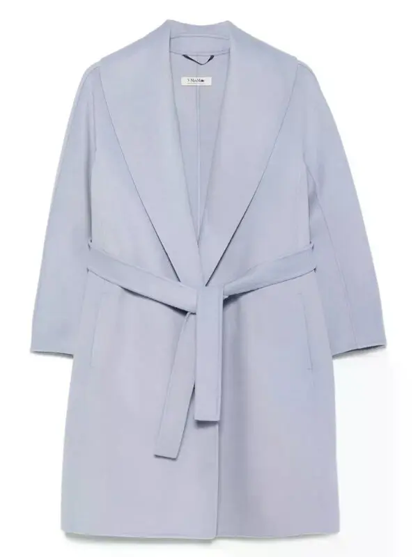 Max Mara Belted Wool Wrap Coat