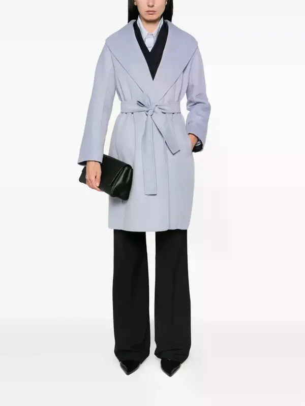 Max Mara Belted Wool Wrap Coat