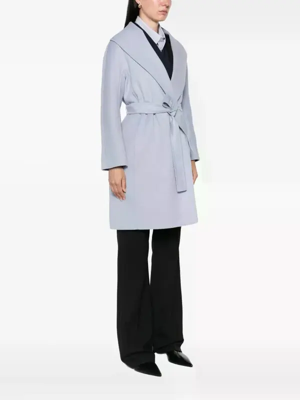 Max Mara Belted Wool Wrap Coat