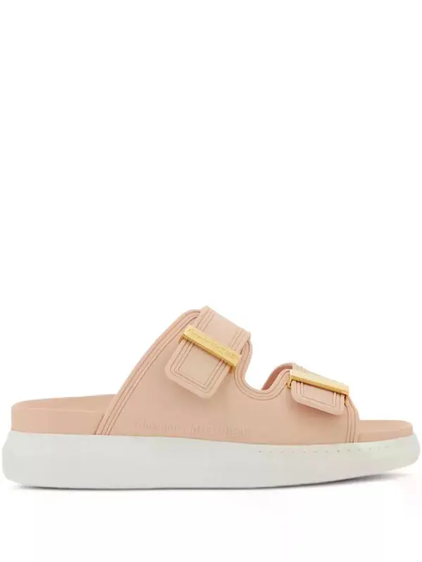 Alexander McQueen Double-buckle Slides - Pink