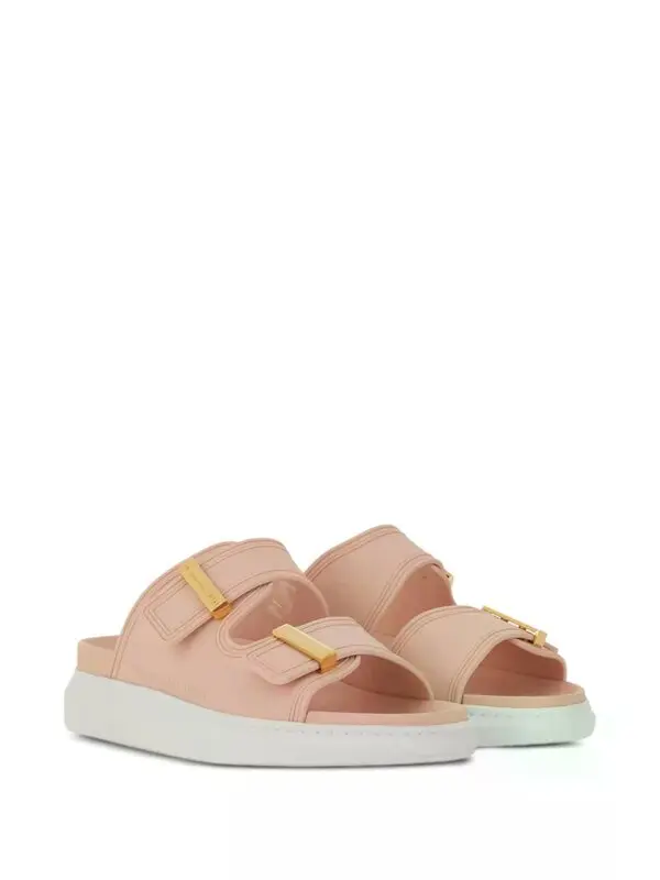 Alexander McQueen Double-buckle Slides - Pink