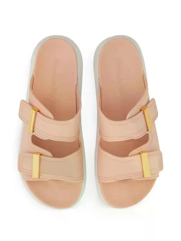 Alexander McQueen Double-buckle Slides - Pink