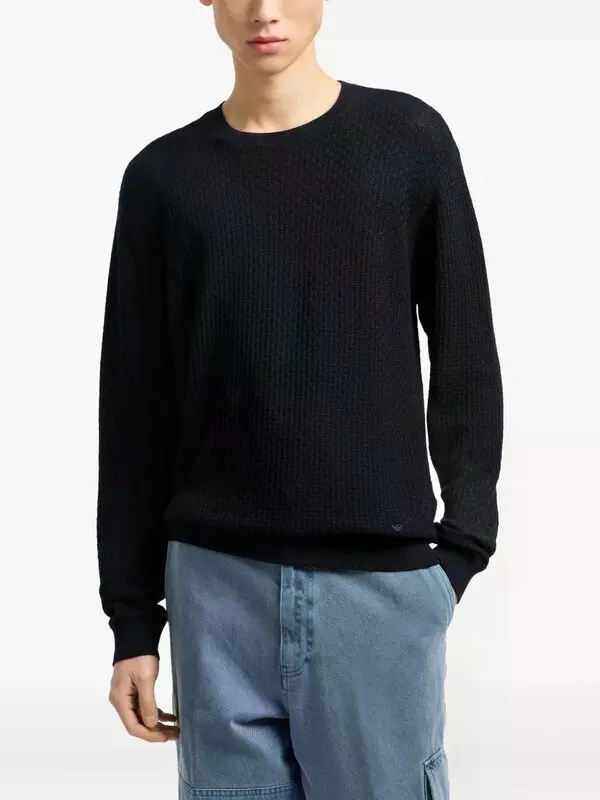 Emporio Armani Waffle-knit Sweater