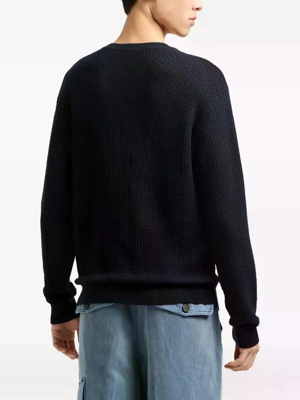 Emporio Armani Waffle-knit Sweater