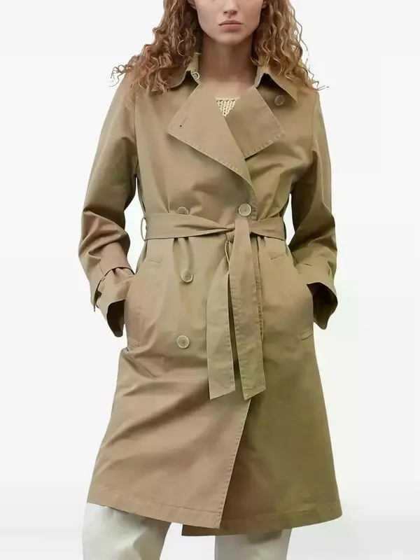 Marc O'polo Double-breasted Belted Trench Coat