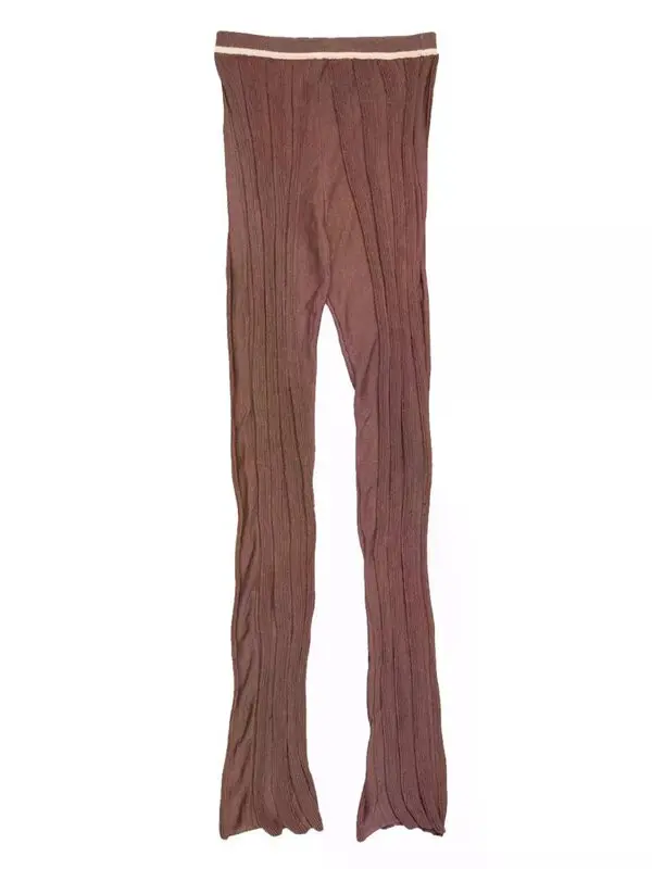ISA BOULDER Tinypleat Pleated Trousers - Brown
