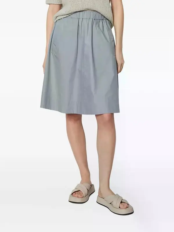 Marc O'polo Elasticated-waistband Mini Skirt - Blue