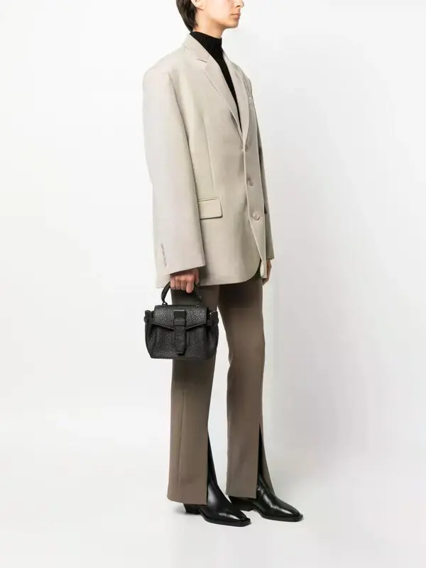 LANCEL Small Charlie Leather Bag - Black