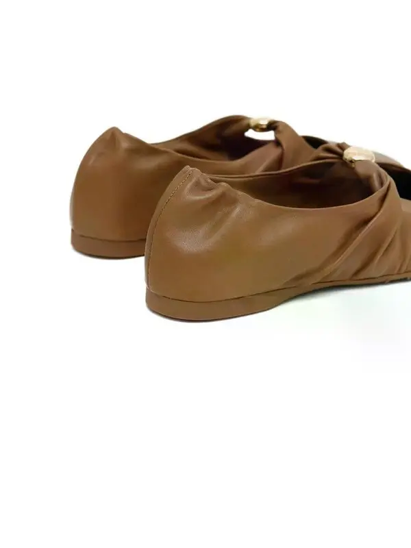 Loewe Pebble Ballerina Flats - Brown