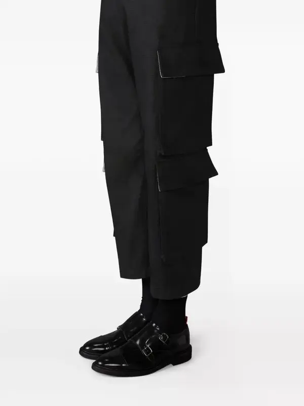 Thom Browne Cargo Zip-detail Straight-leg Trousers
