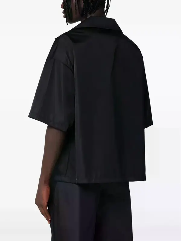 Prada Triangle-logo Bowling Shirt