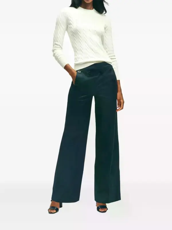 Brooks Brothers Lace-up Wide-leg Trousers