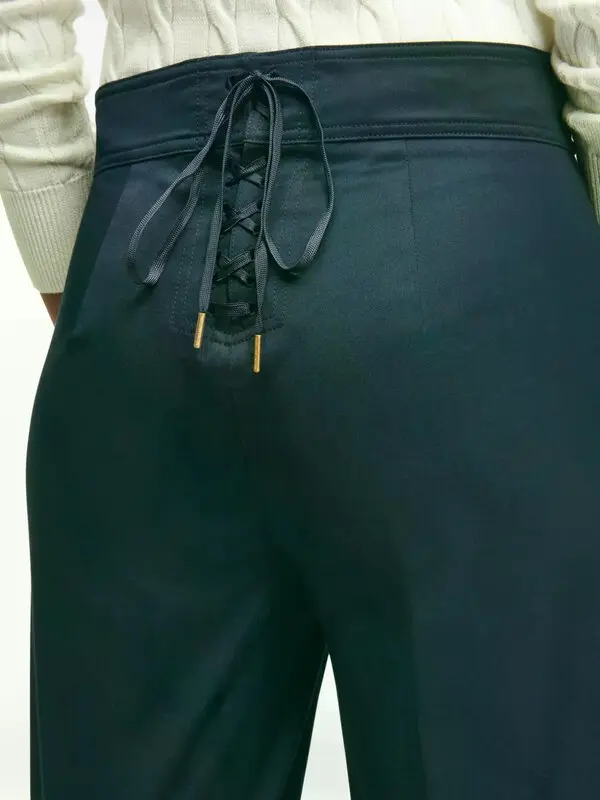 Brooks Brothers Lace-up Wide-leg Trousers