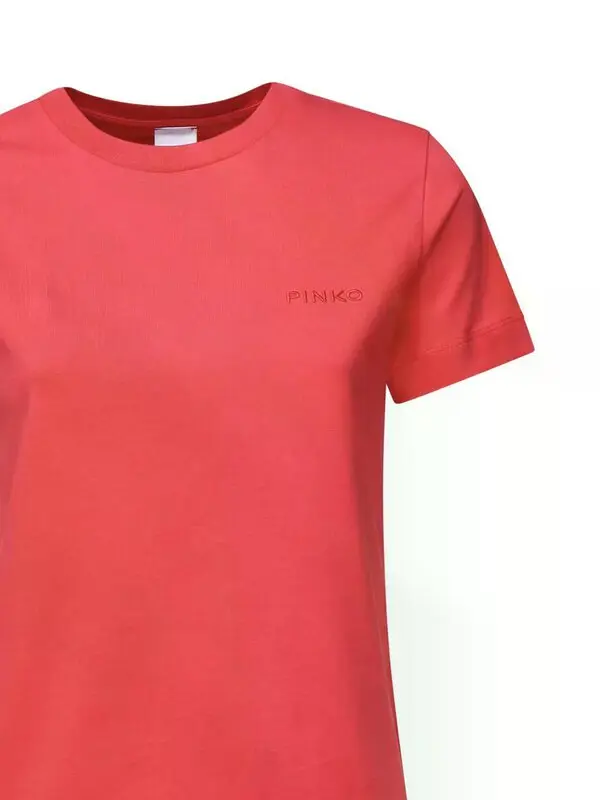 Pinko Logo-embroidered T-shirt