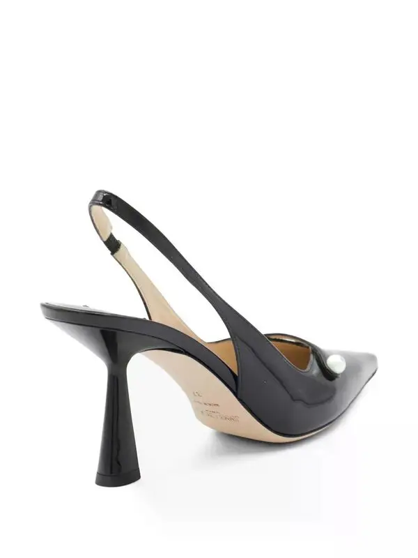 JIMMY CHOO Amita 85 Slingback Pearl Pumps