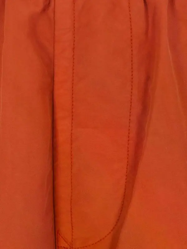Stone Island Patch-pocket Nylon Swim Shorts - Orange