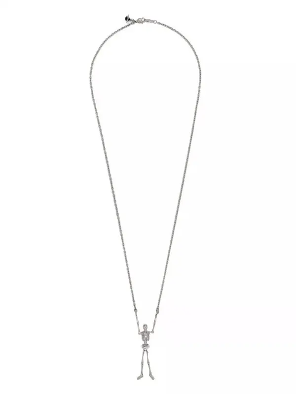 VIVIENNE WESTWOOD Skeleton-pendant Necklace - Silver